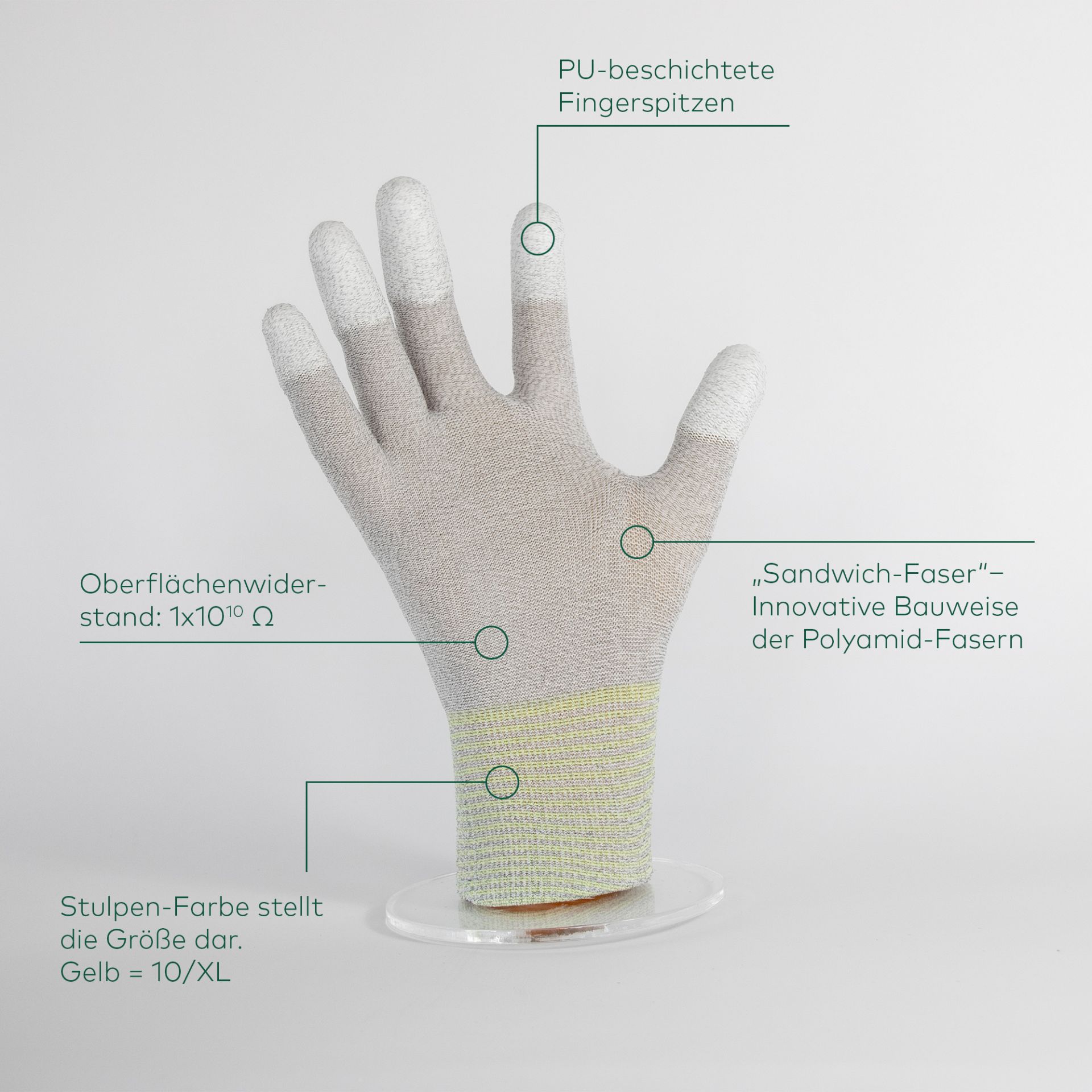 ESD Glove SIMSTAT® Top | IAB Cleanroom Products